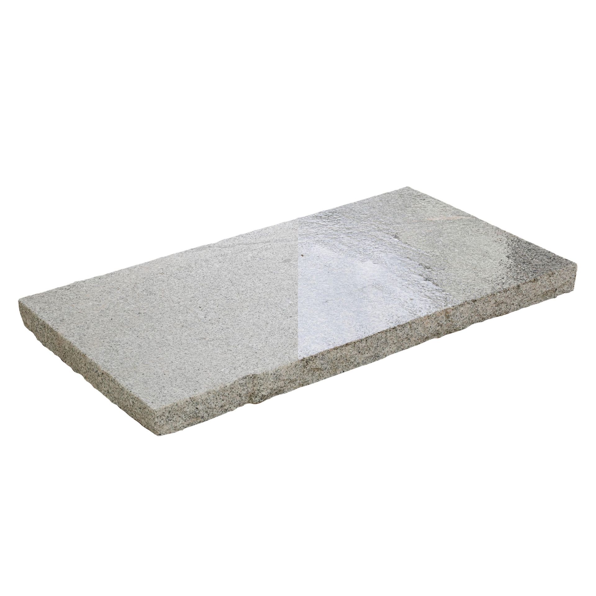 Terrassenplatten, Granit (Grau) | 100 x 0,50-1,20 x 0,06 cm | Grau ...